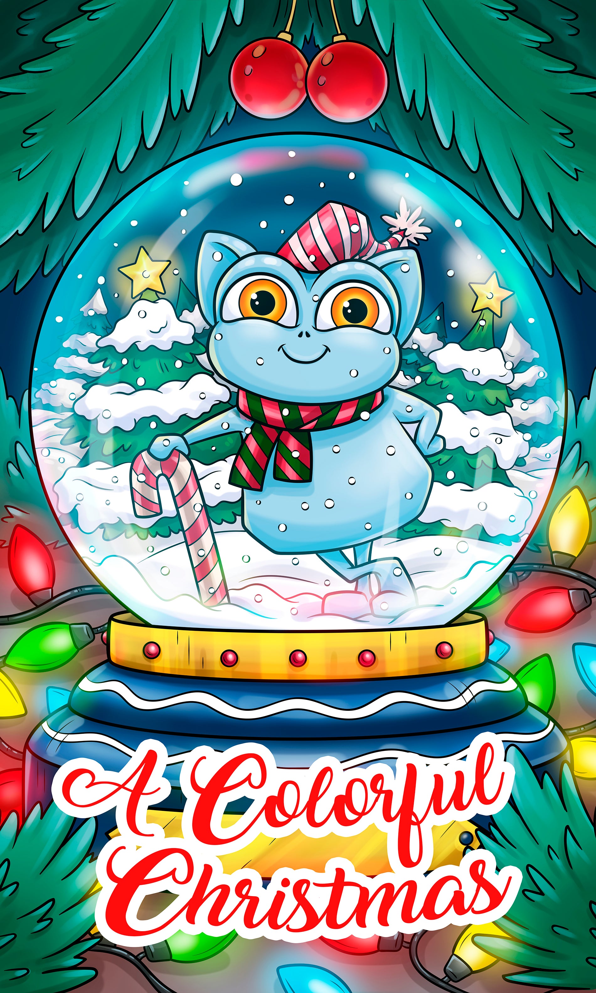 "A Colorful Christmas" Coloring Posters