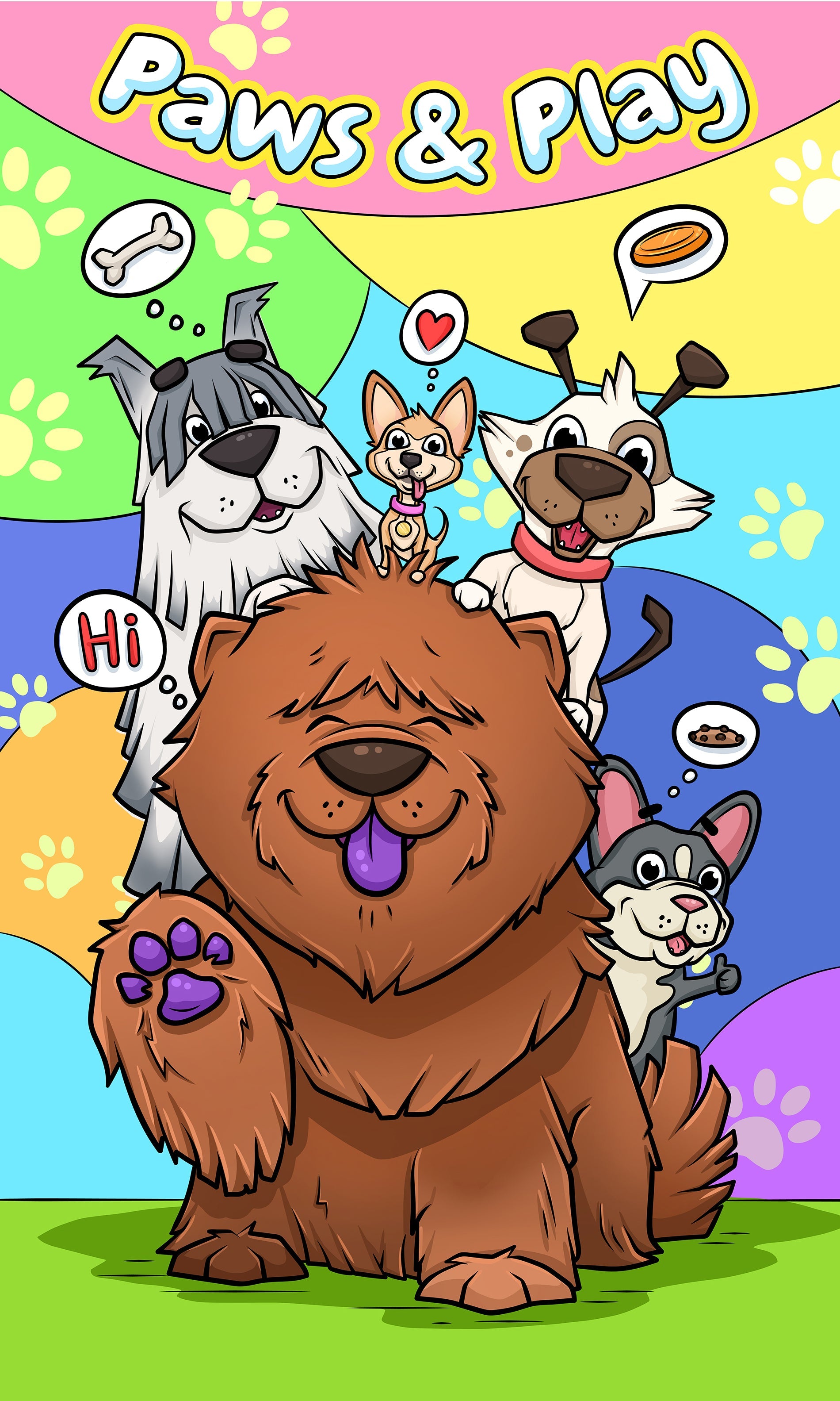 Get "Paws Play" Fun Coloring Posters