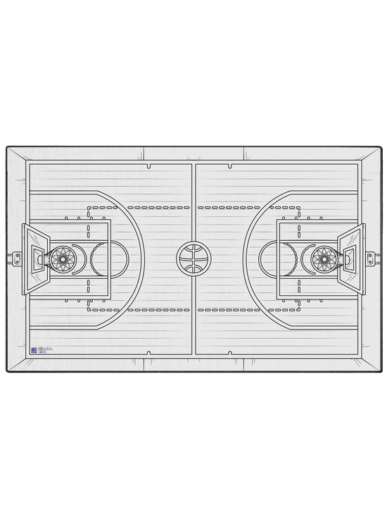 Courtside Seat | Coloring Posters